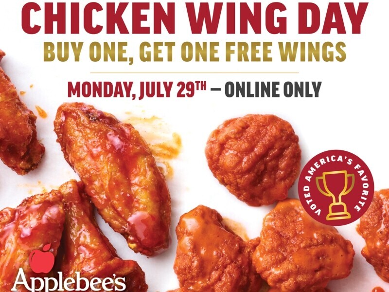 Applebee's: BOGO Wing Deal for National Chicken Wing Day - Maury County ...